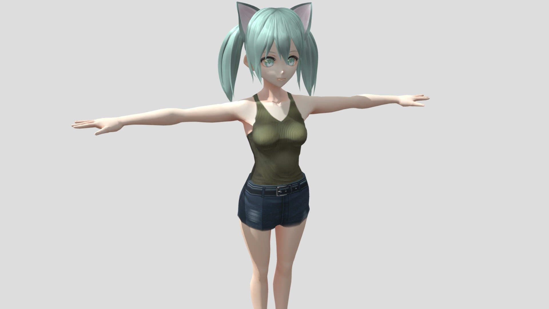 【Anime Character】Female006 (Unity 3D) - Buy Royalty Free 3D model by 3D ...