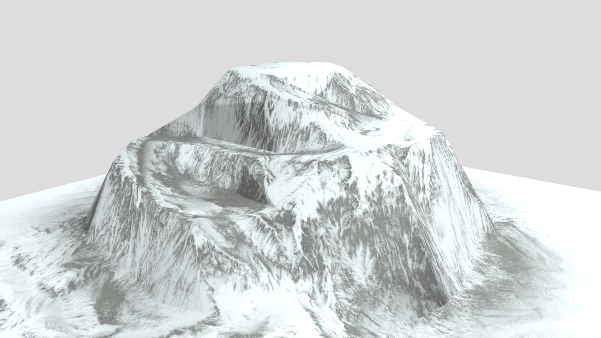 Snow Mountain - Low Poly (Free) - Download Free 3D model by SihaGames ...