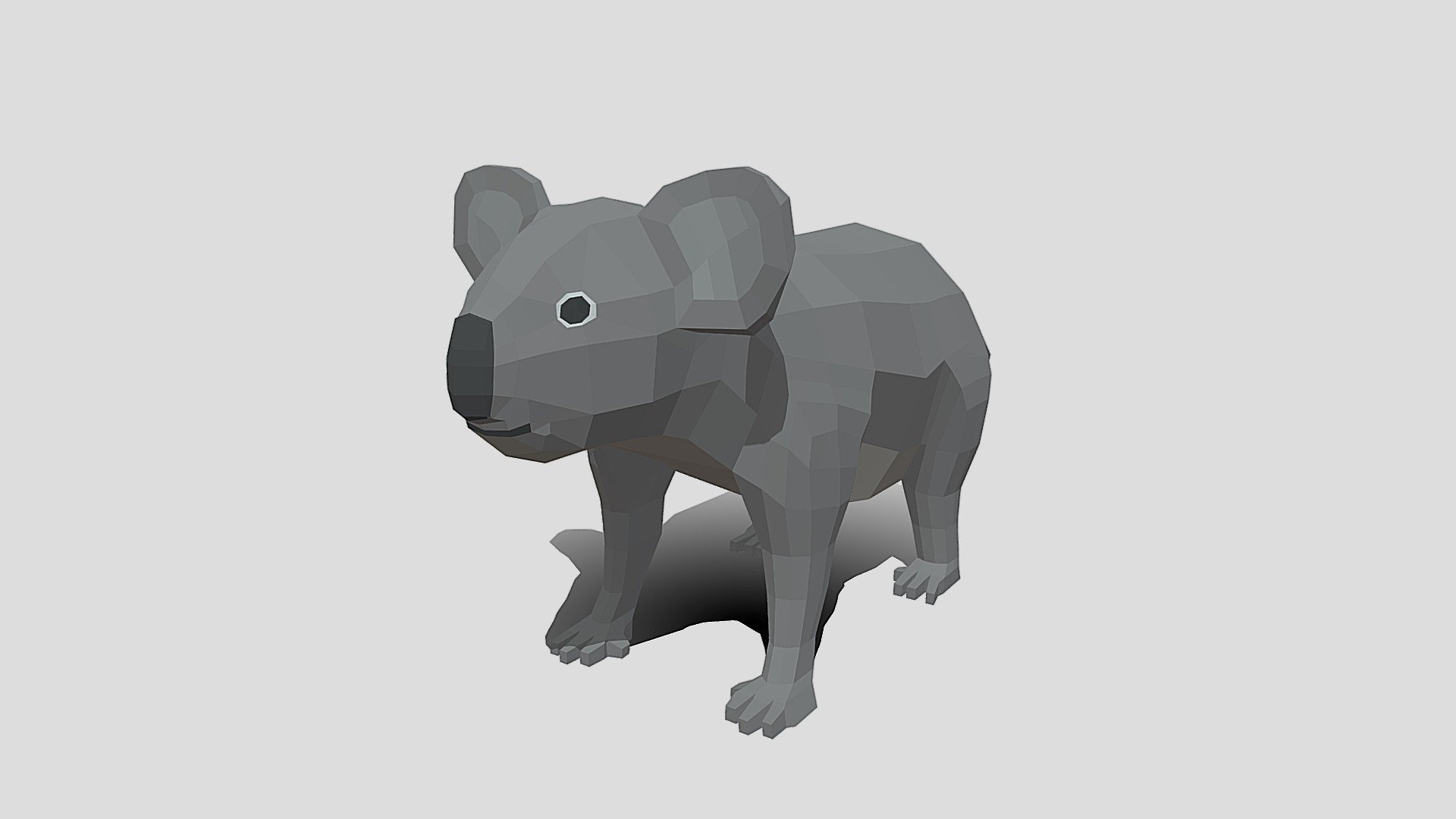 Low Poly Cartoon Koala - Buy Royalty Free 3D model by chroma3d ...