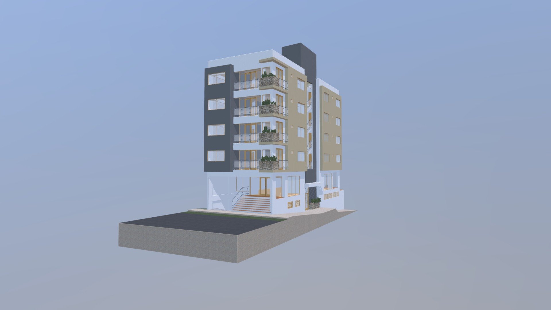 MULTIFAMILIAR BUILDING - Download Free 3D model by Christian De Lama ...