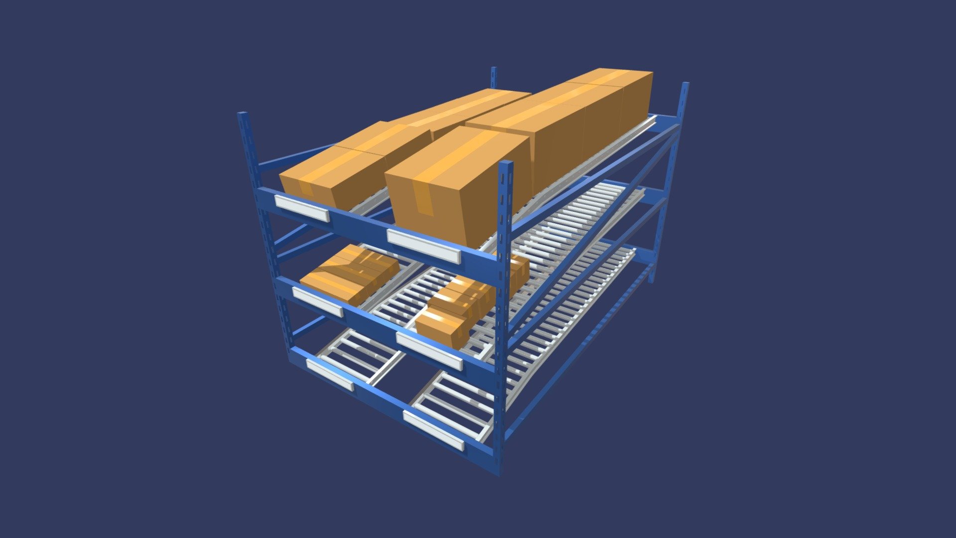 Modelo de Flow Rack em utilização (350) - 3D model by RA Unicesumar ...