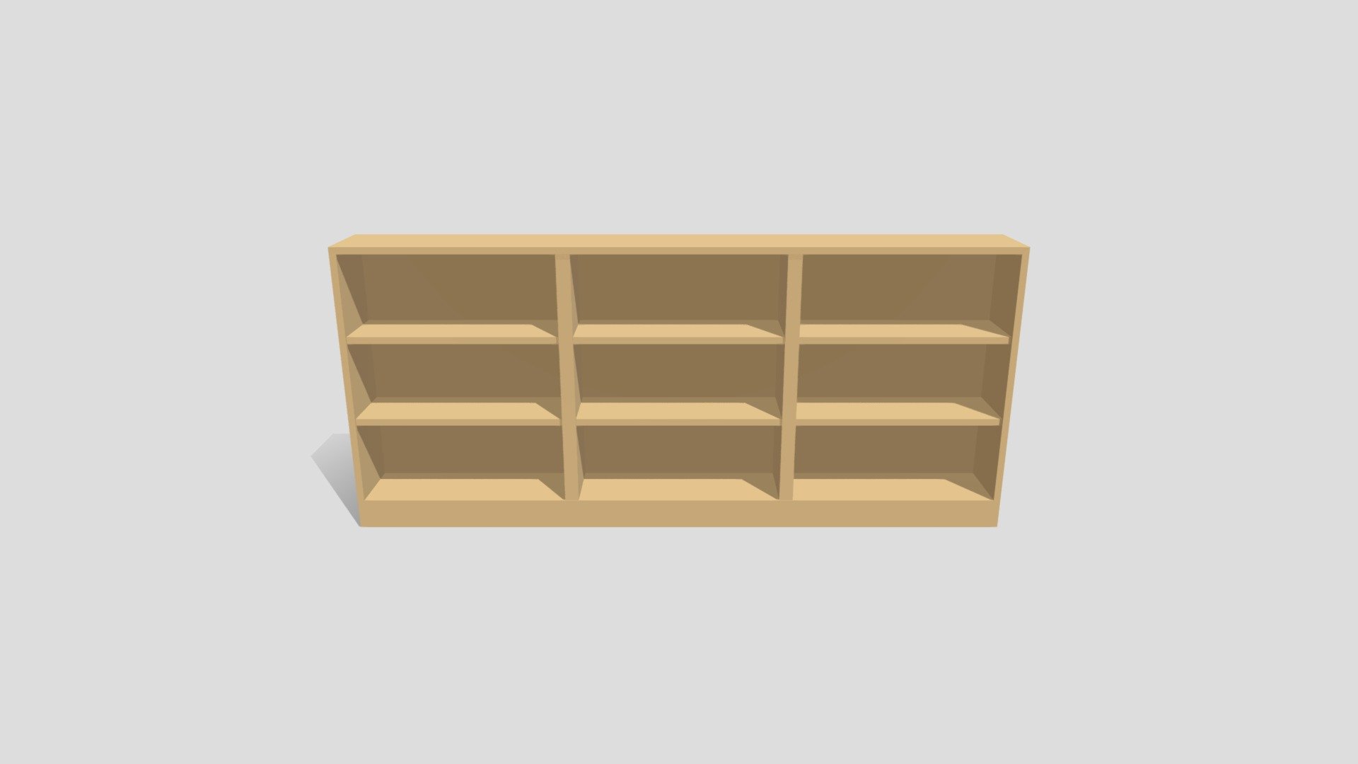 Low Poly Book Case #4 - Download Free 3D model by JustBlender [754c451 ...