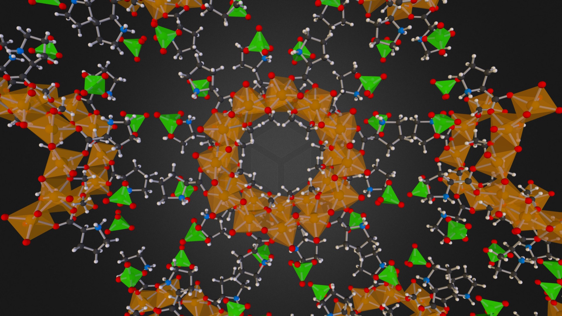 P622 (#177) Fe(III) wheel w. zwitterionic ligand - 3D model by ...