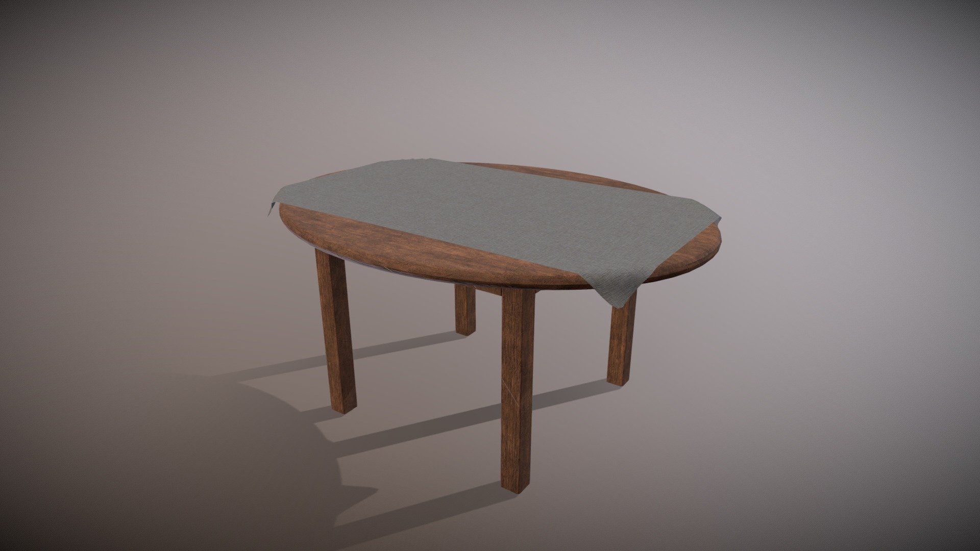 Table with cloth - Download Free 3D model by Oskar Åkesson ...