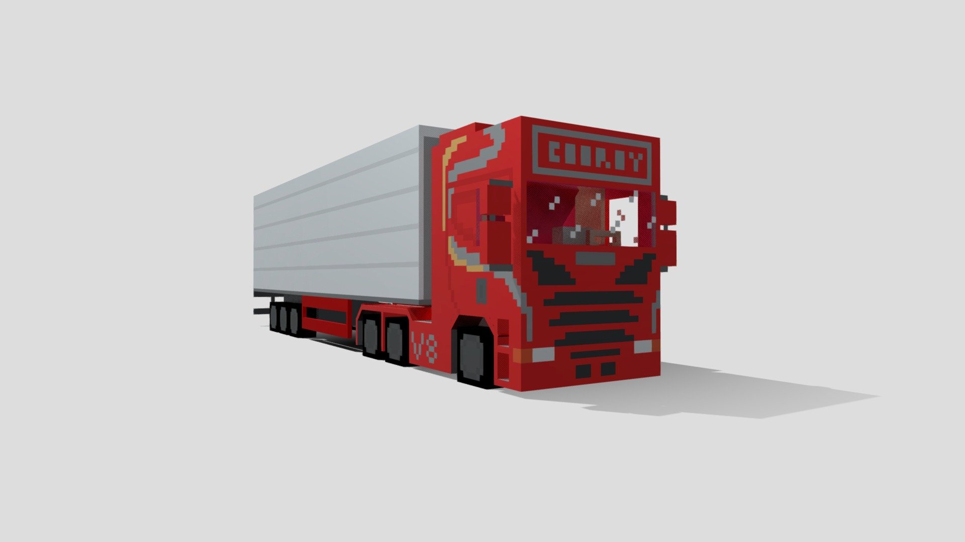 Scania V8 Conroy With Trailer - Download Free 3D model by matthew13482 ...