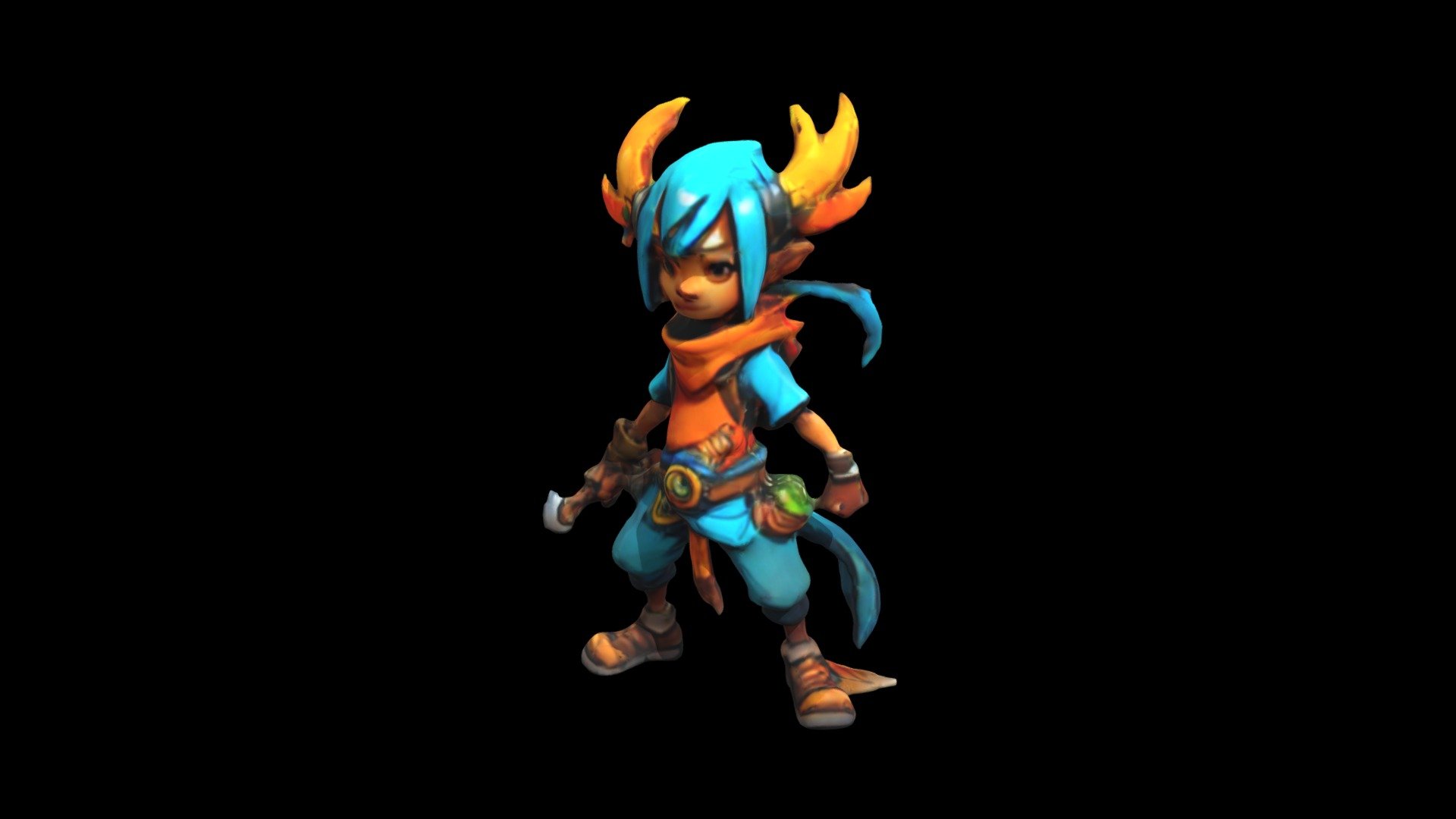 The image depicts a character from an animated v - Download Free 3D ...