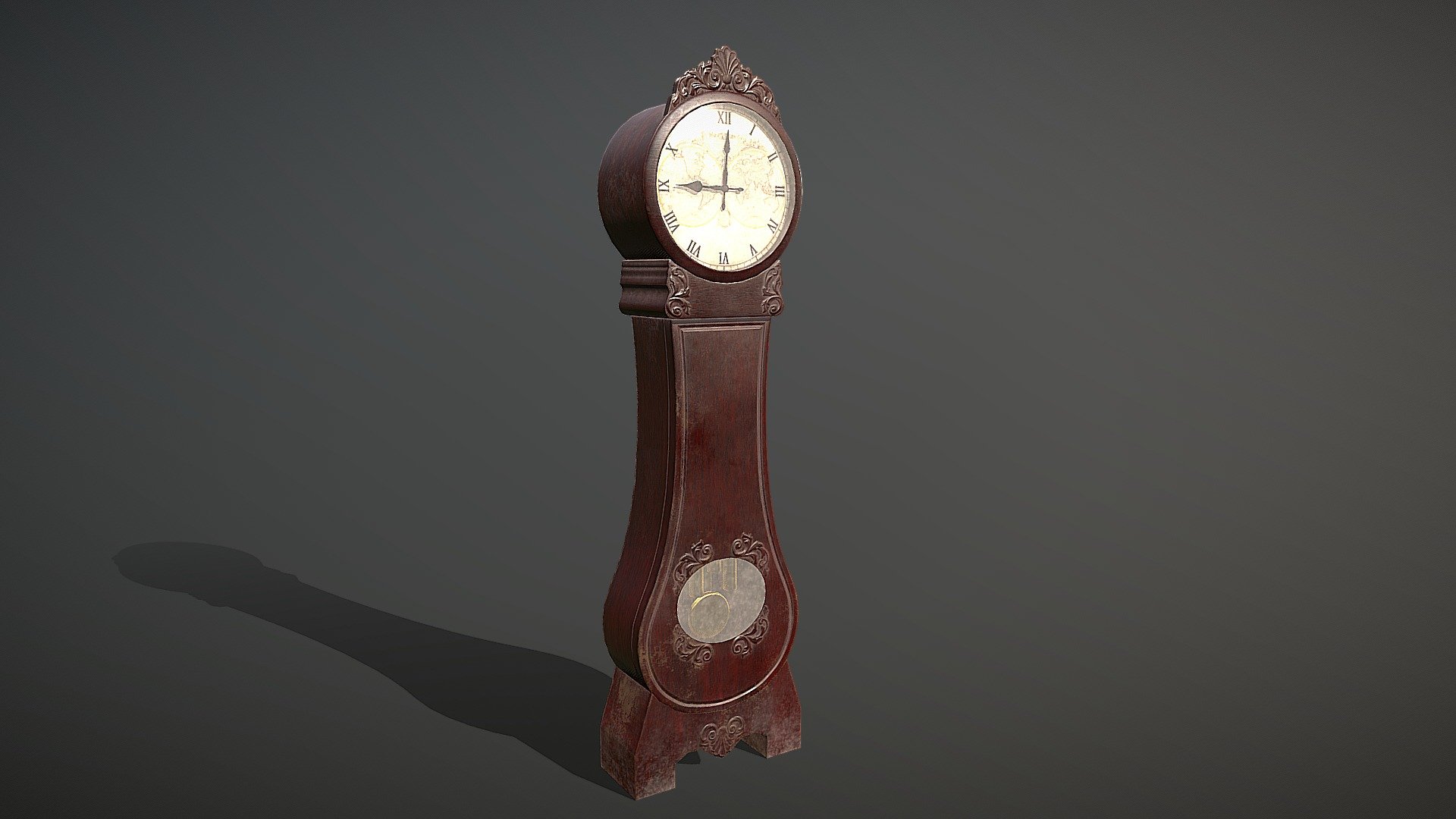 Grandfather Clock - 3D model by Sim4ik (@Sim4ik2014) [7553848] - Sketchfab