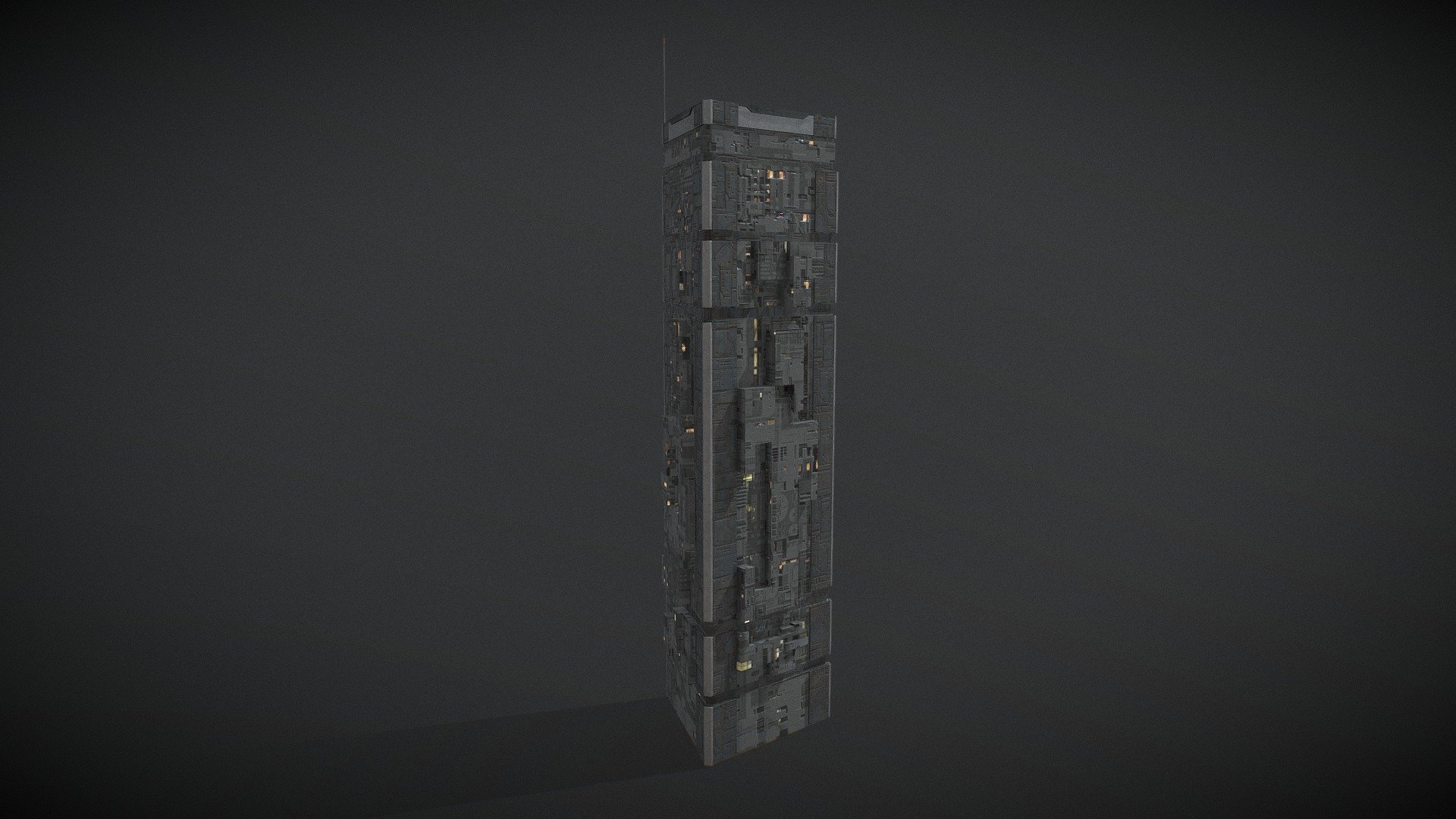 CyberPunk_Scifi Buildings 002 - 3D model by Zippy (@zhipenlee) [7556e48 ...