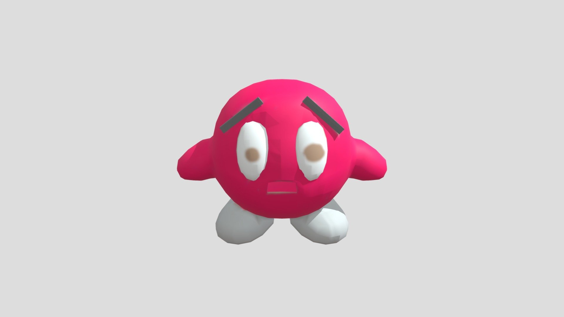 kirby_4 - 3D model by ricardocorpardo [755a1d1] - Sketchfab