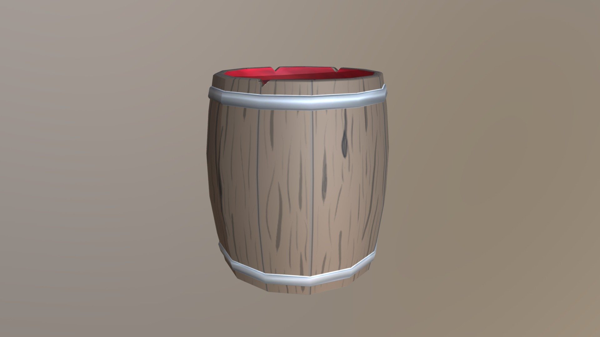 Barrel With Texture - 3D model by MelCrawley [755b50b] - Sketchfab