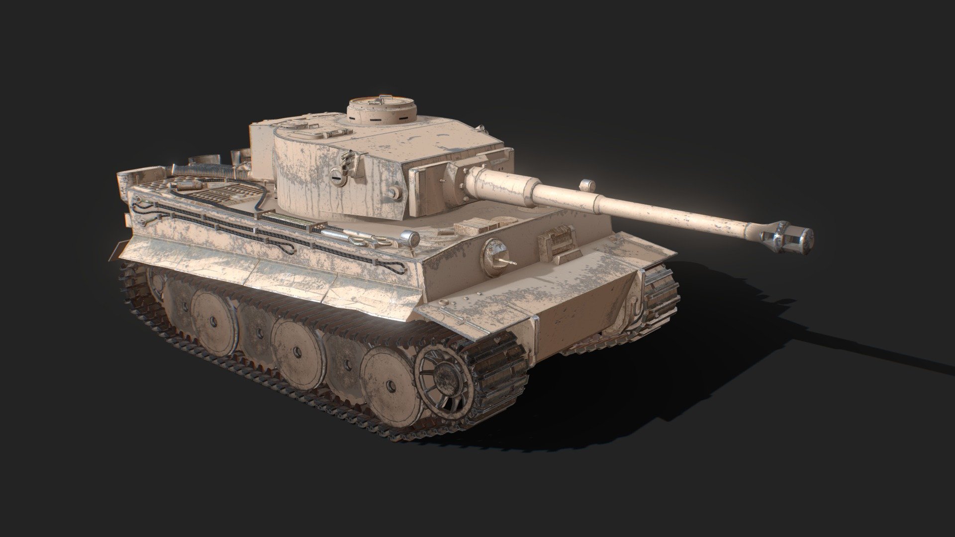 Panzerkampfwagen VI Tiger Ausf. H1 - 3D model by Vbertz [755c8e4 ...