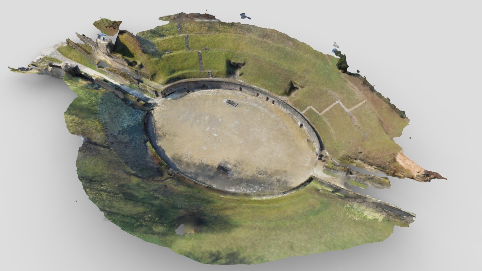 Augusta Treverorum Trier römisches Amphitheater - 3D model by ...