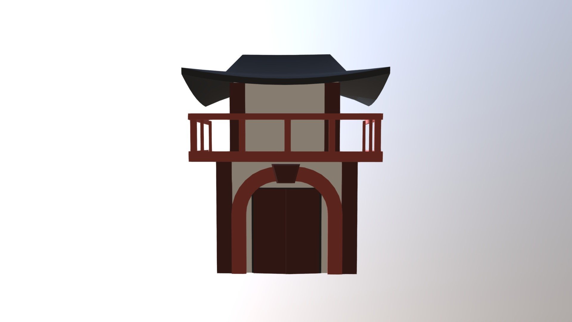 Japan House - 3D model by Michaela Phipps (@mphippsart) [755d8b4 ...