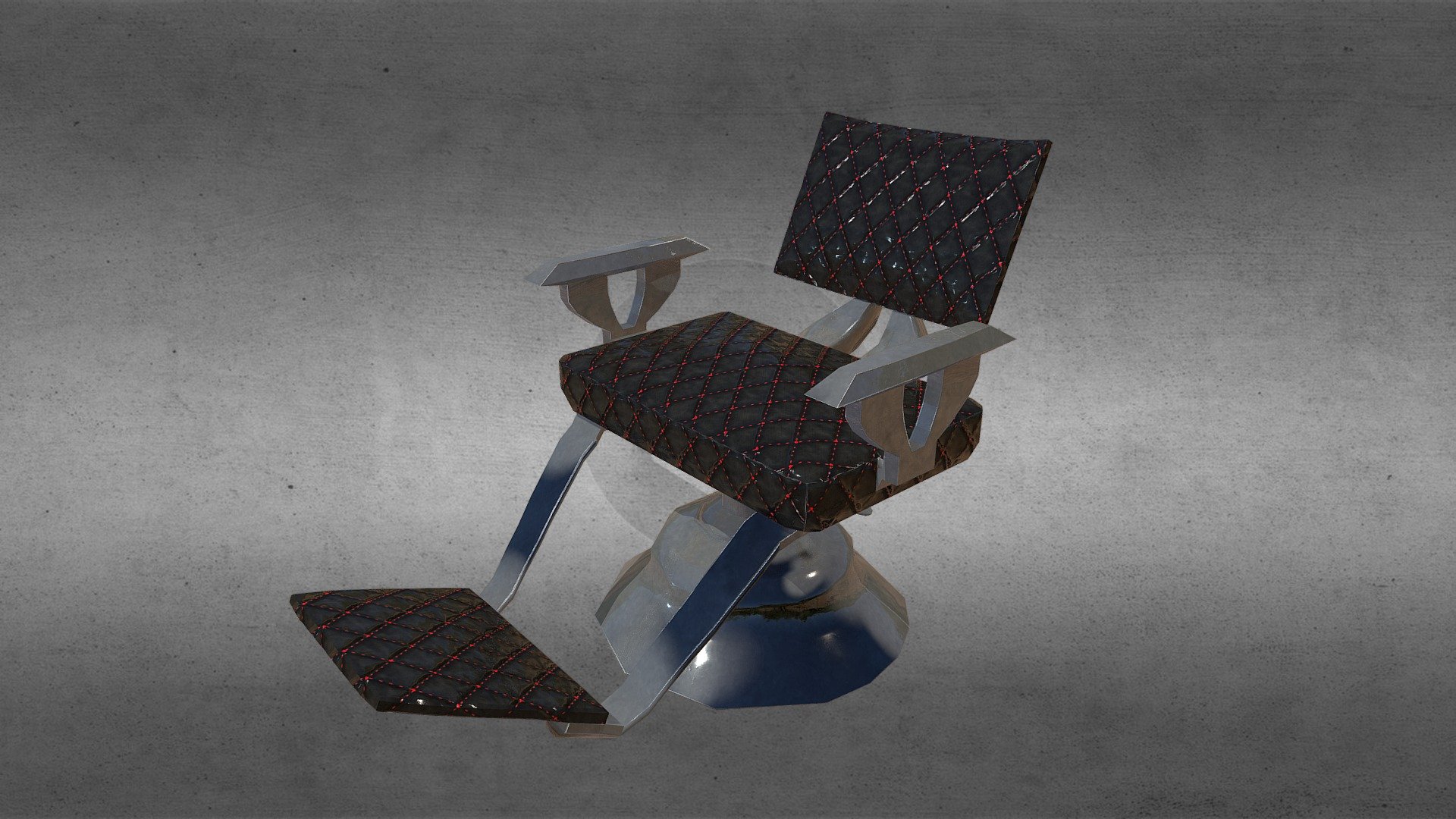 Vintage Barber Chair - 3D model by diegosimao (@diegobsimao) [755ec4e ...