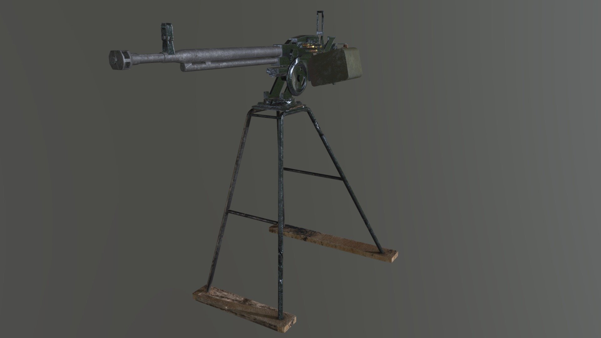 DshK Machine gun - 3D model by legendnation3 [755f9da] - Sketchfab