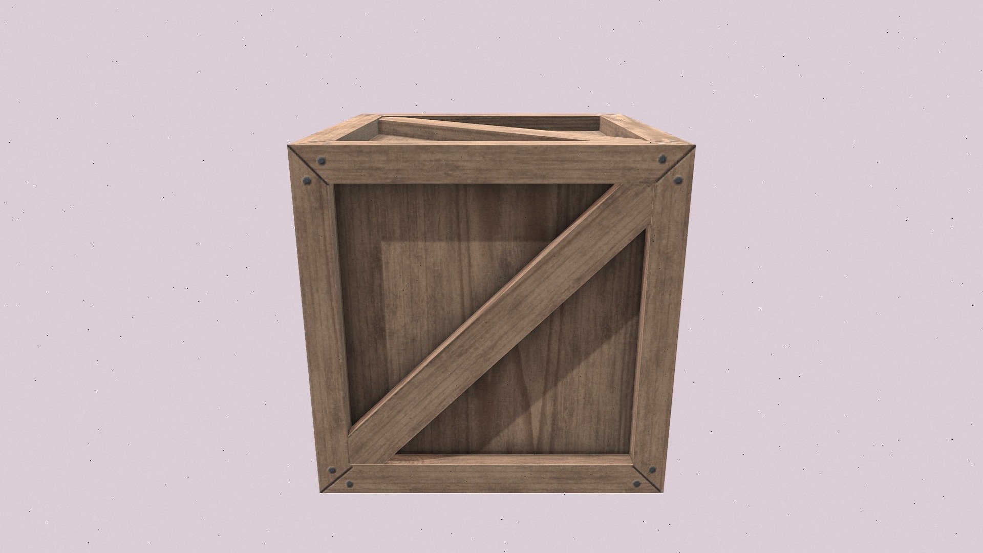 Realistic Crate - 3D model by AllistairB [75602a1] - Sketchfab