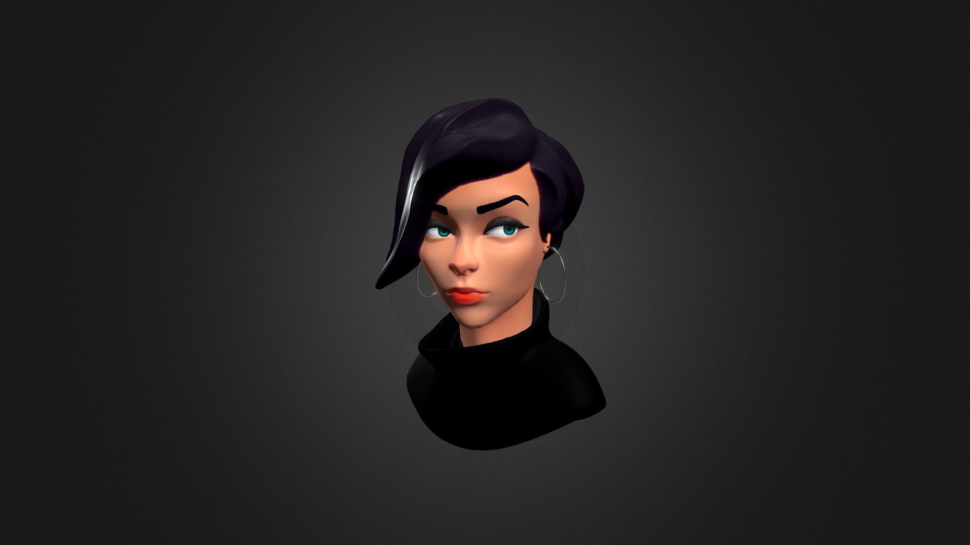 Stylized girl - 3D model by voloshincg [7562dc5] - Sketchfab