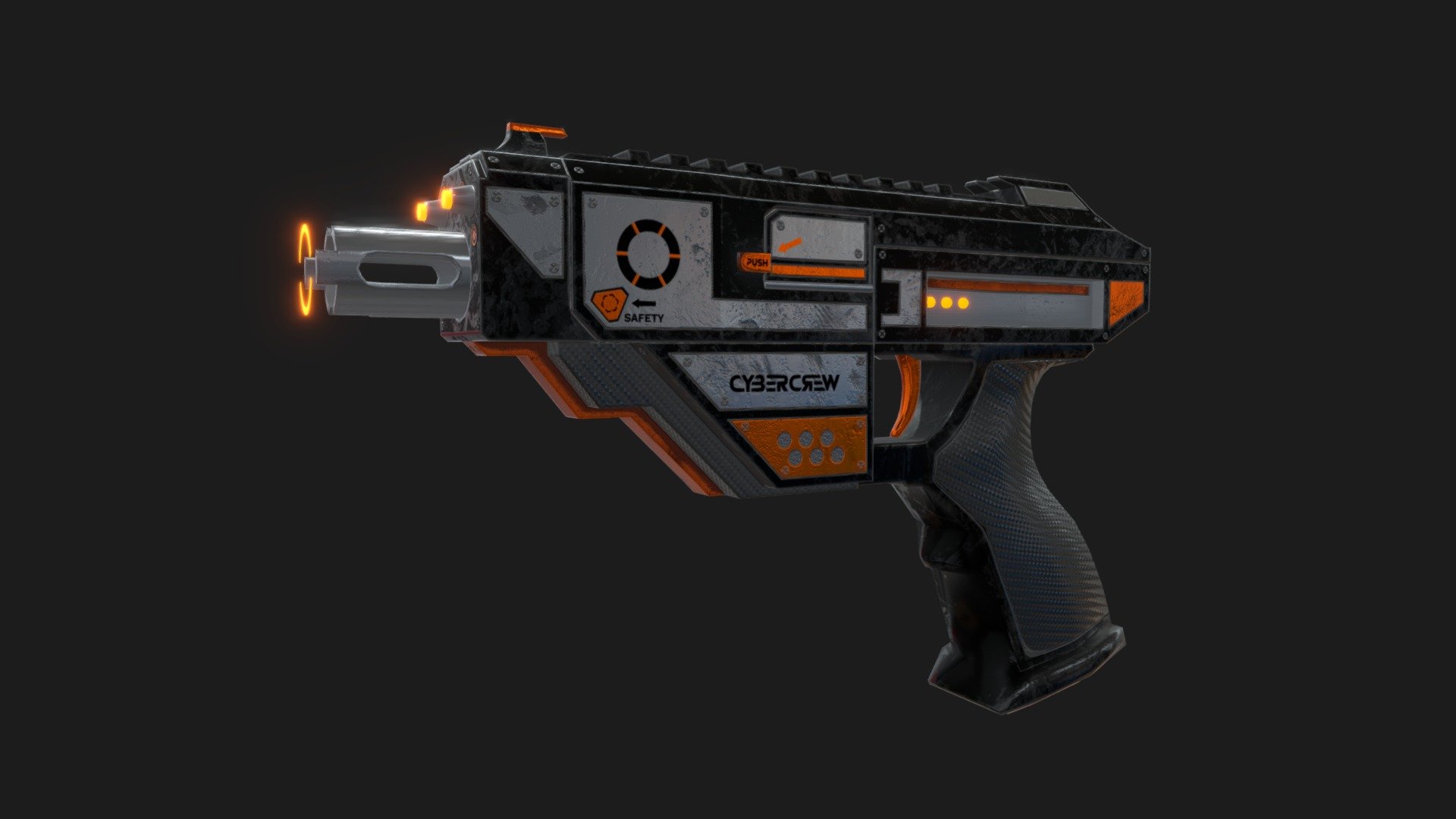 CYBERCREW [C5] PISTOL - 3D model by engwind [7564fb1] - Sketchfab
