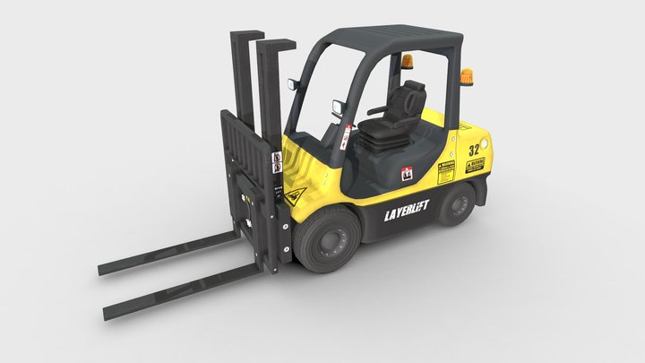 Fork-lift 3D models - Sketchfab