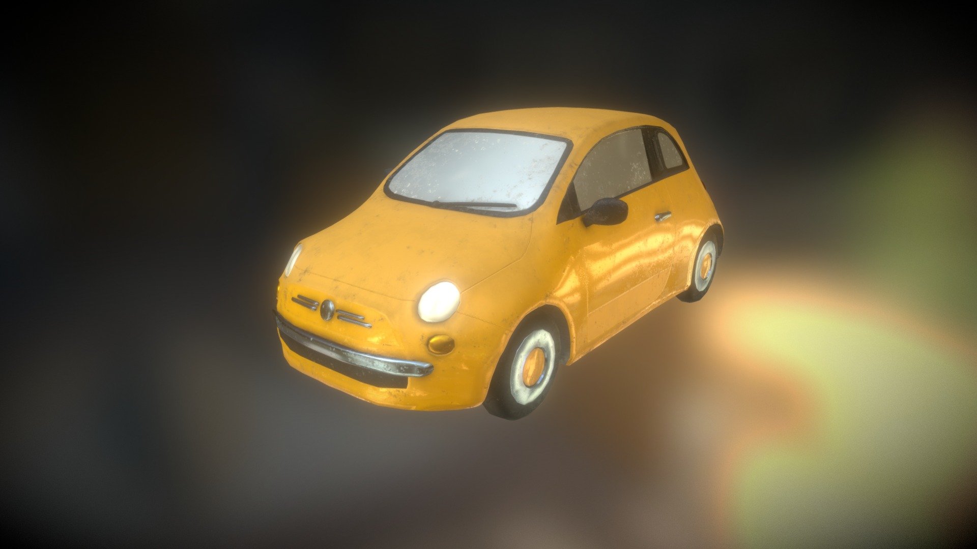 Small Car Game Ready Low Poly - 3D model by FunFant [756967b] - Sketchfab