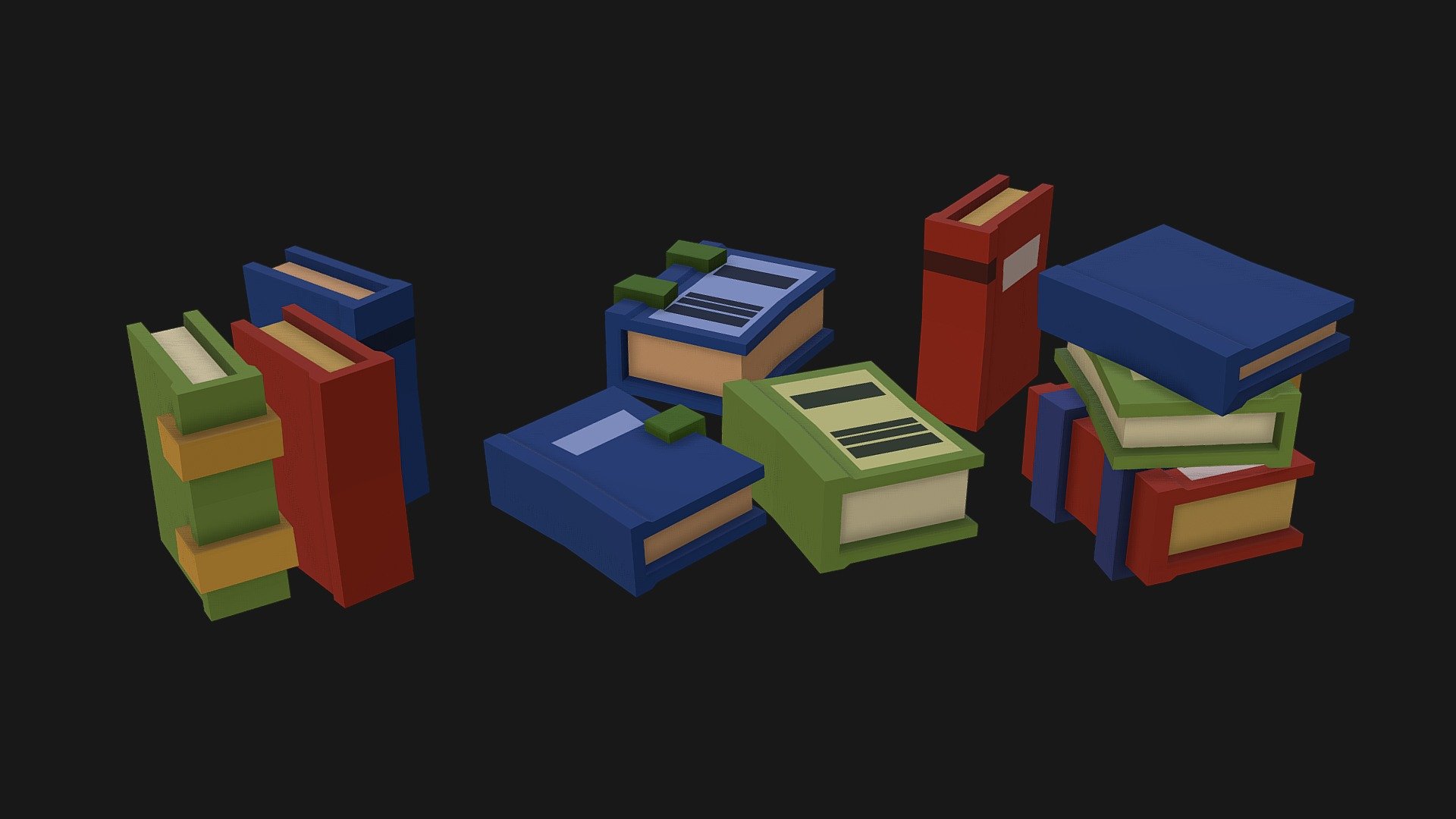 Books pack - 3D model by mrsCrash [75697ae] - Sketchfab
