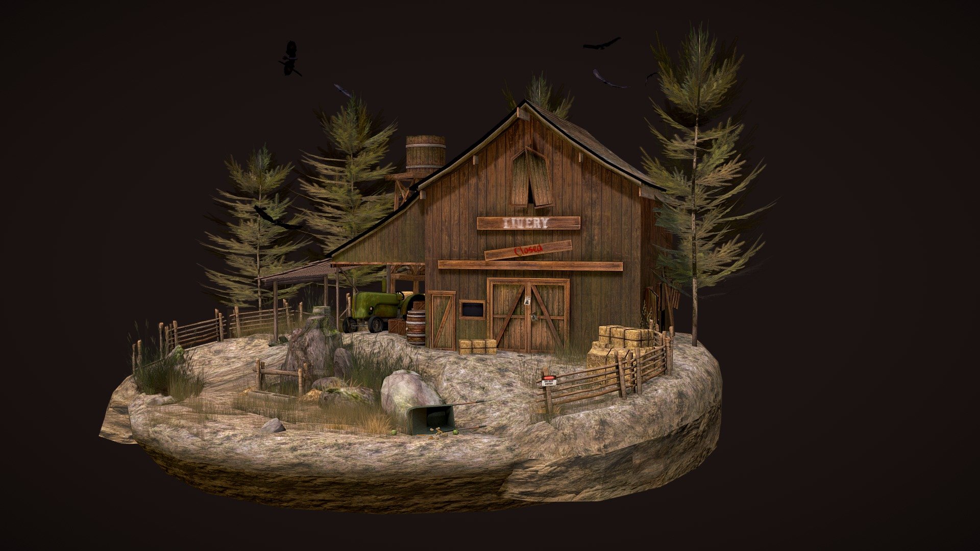 DAE Diorama retake – Small farm - 3D model by Fleur van de Sande ...