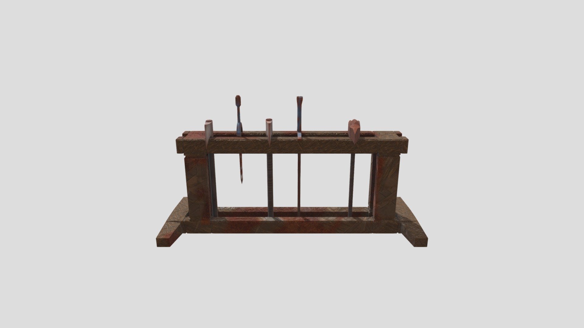 Weapon Rack - 3D model by Inhafity [7569e69] - Sketchfab