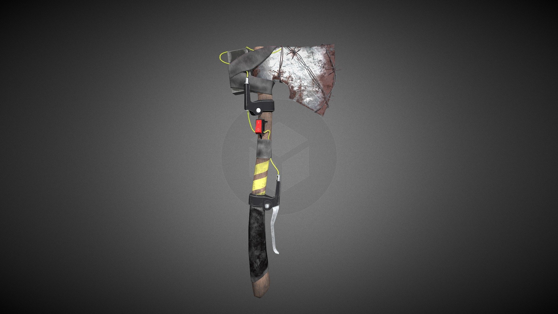 Electric Axe - model stylized Low-poly 3D model - 3D model by AHRS ...