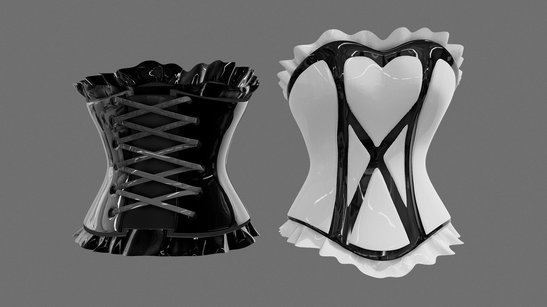 Corset Bustier Lingerie Buy Royalty Free 3d Model By 4145k4n [756e8ad