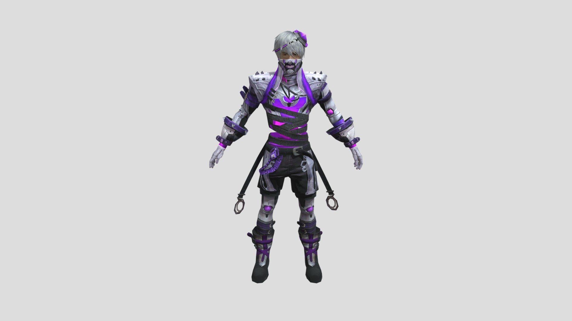 Raging Violet Free Fire Bundle - Download Free 3D model by KP.EDITS ...