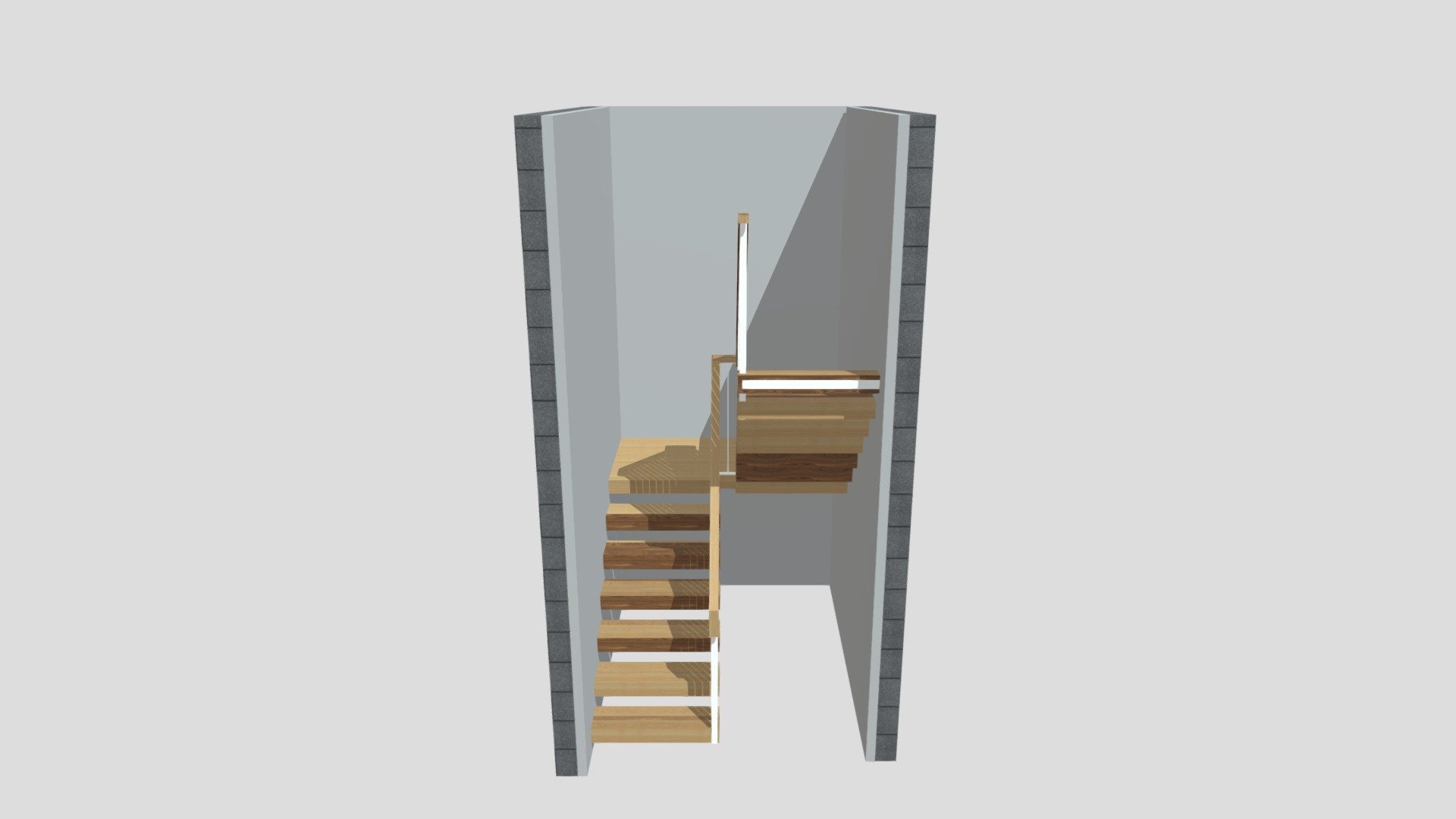 new_cantilever_sp-6UP HL 6UP - 3D model by The Metal Staircase Company ...