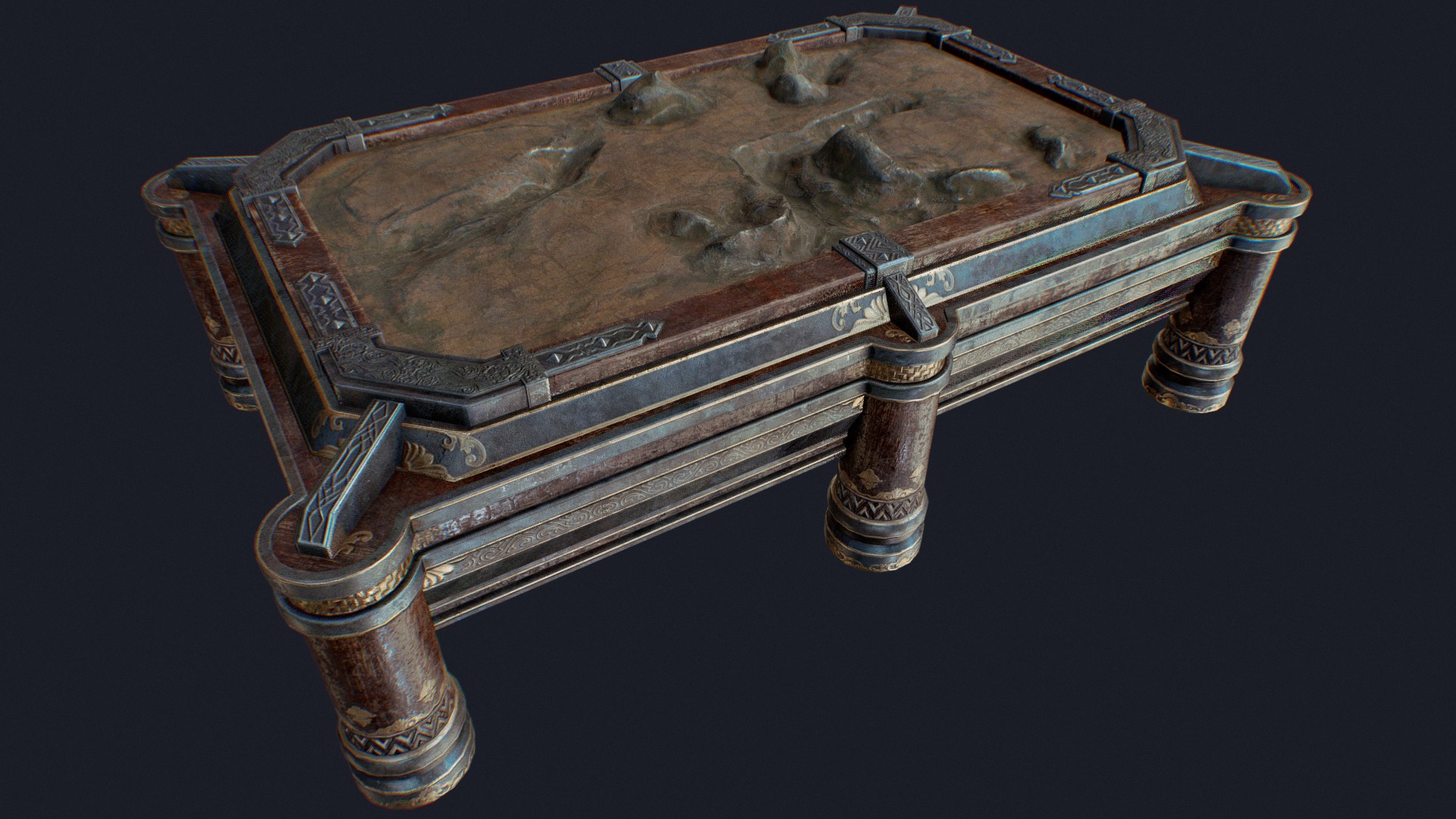 War Table without flags - 3D model by Reberu Games (@ReberuGames ...