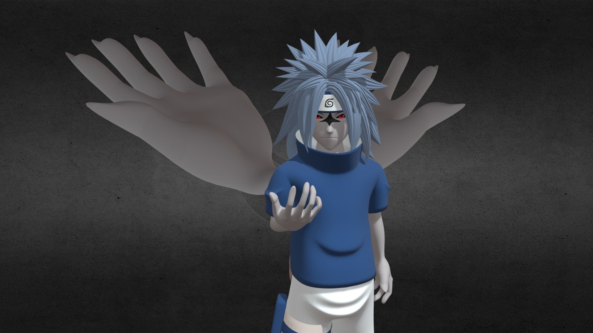 Sasuke Cursed Seal - Naruto Shippuden - 3D model by Summerforce ...
