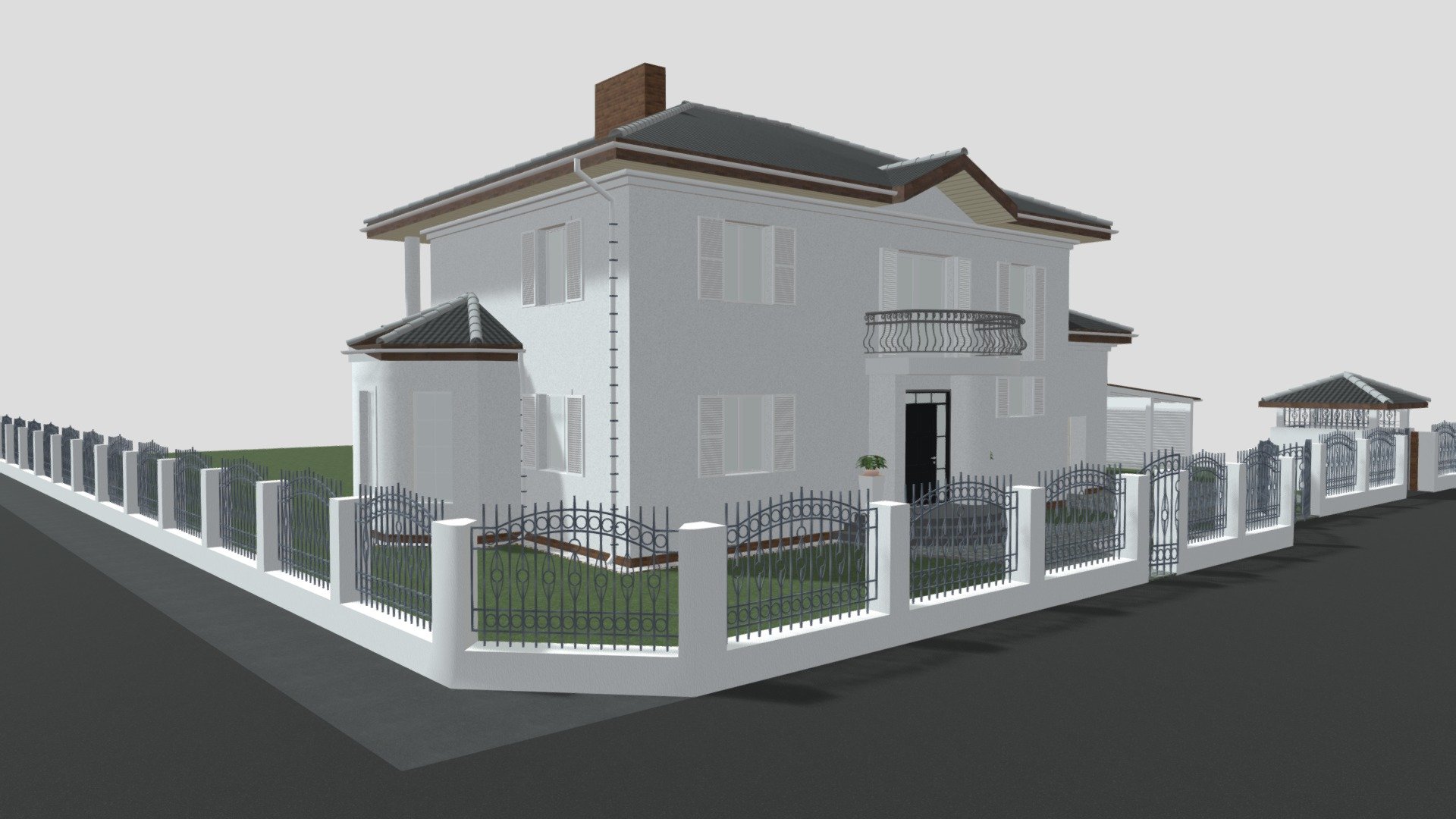Classic Villa House By Kris Szozda - Download Free 3D model by ...