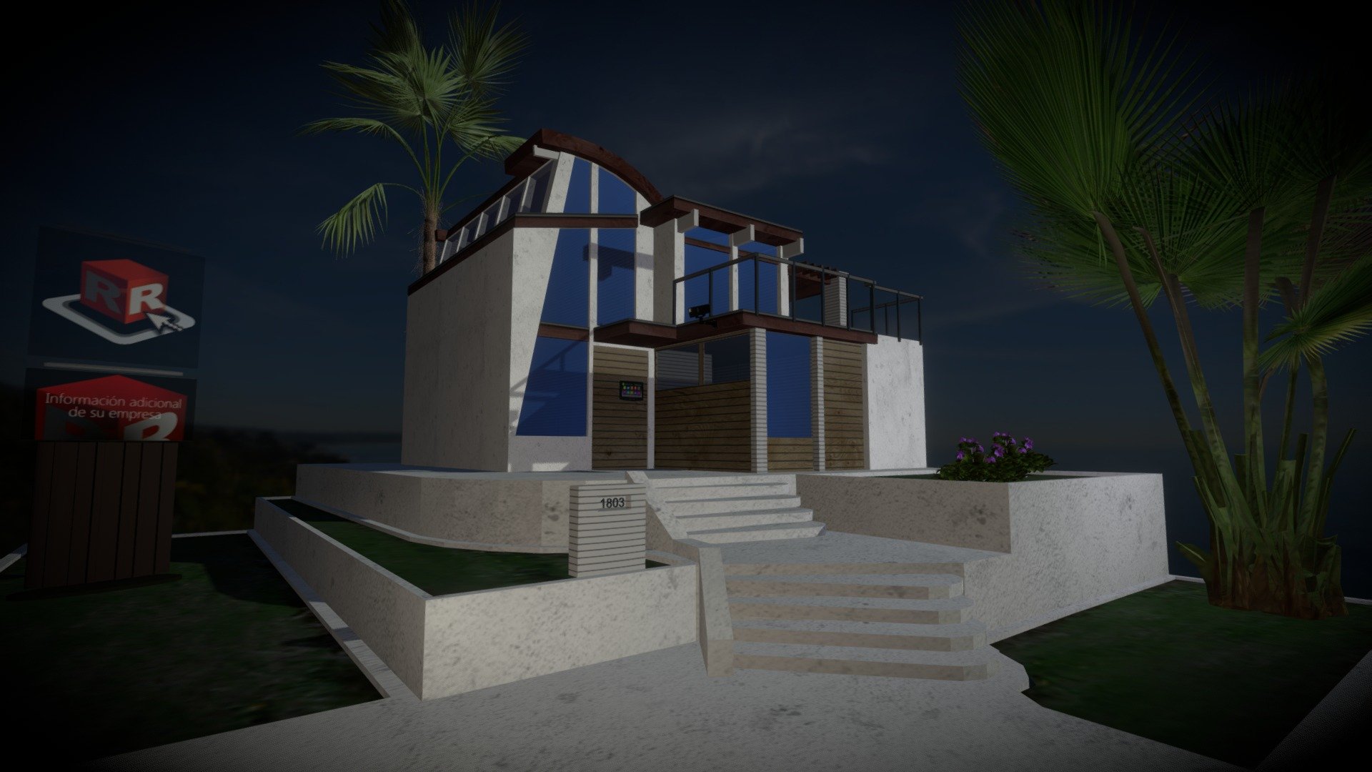 Hogar Moderno - 3D model by rendher [7576223] - Sketchfab