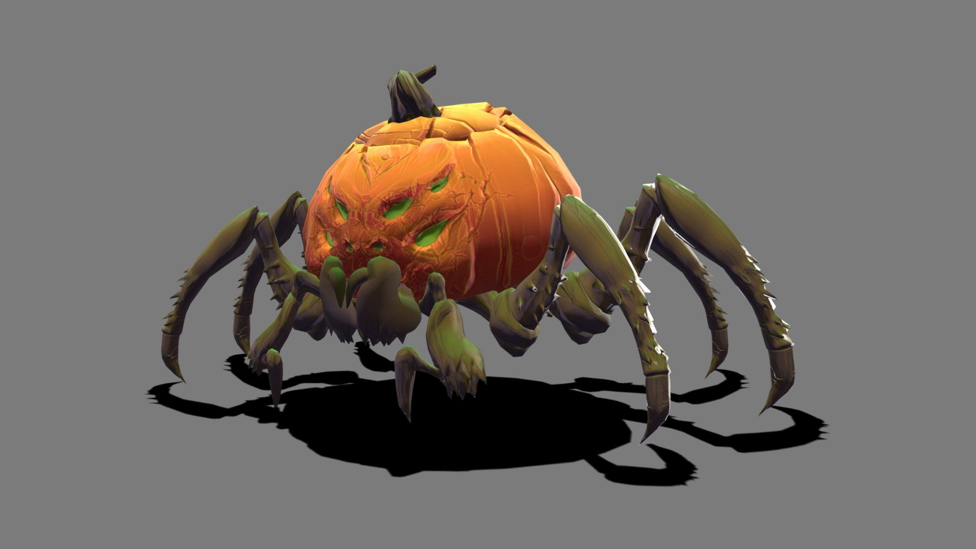 PumpkinSpider Animation - 3D model by ckilgore204 [7576f5f] - Sketchfab