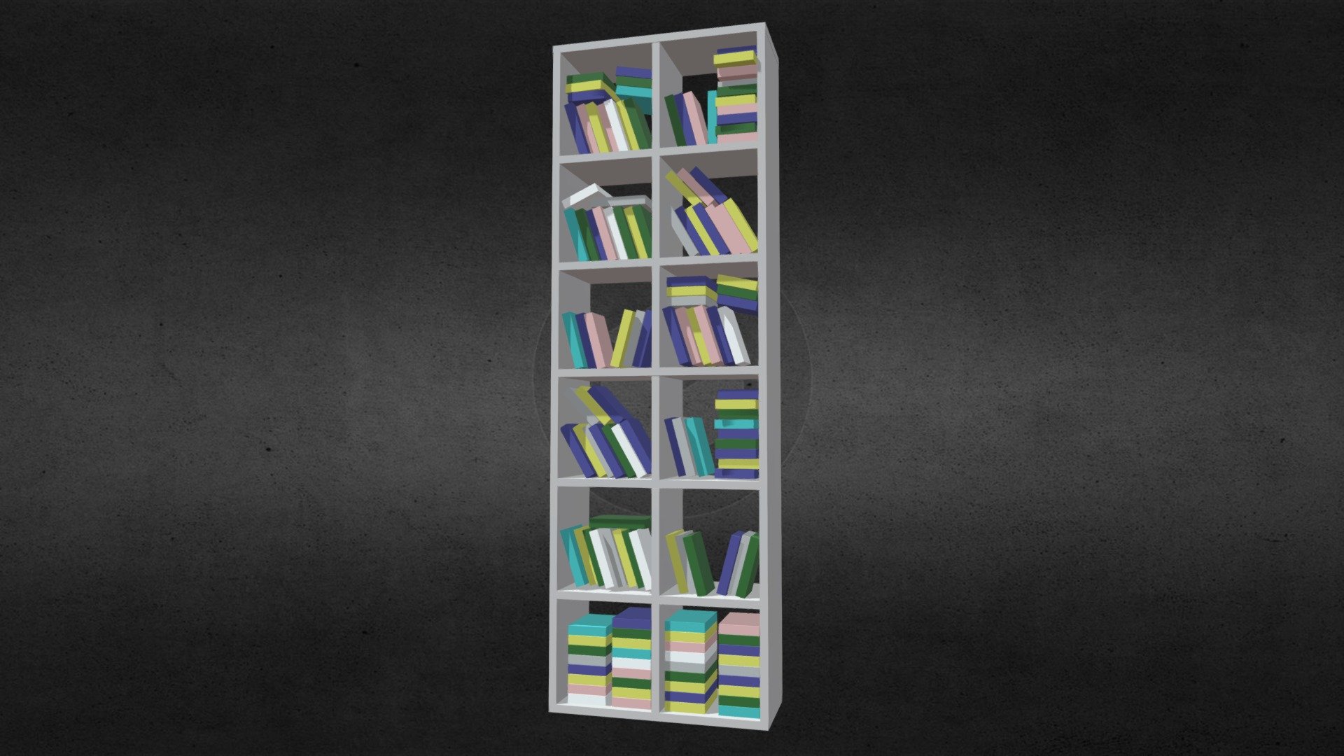 Bookshelf - 3D model by Katia_M [757a0c6] - Sketchfab