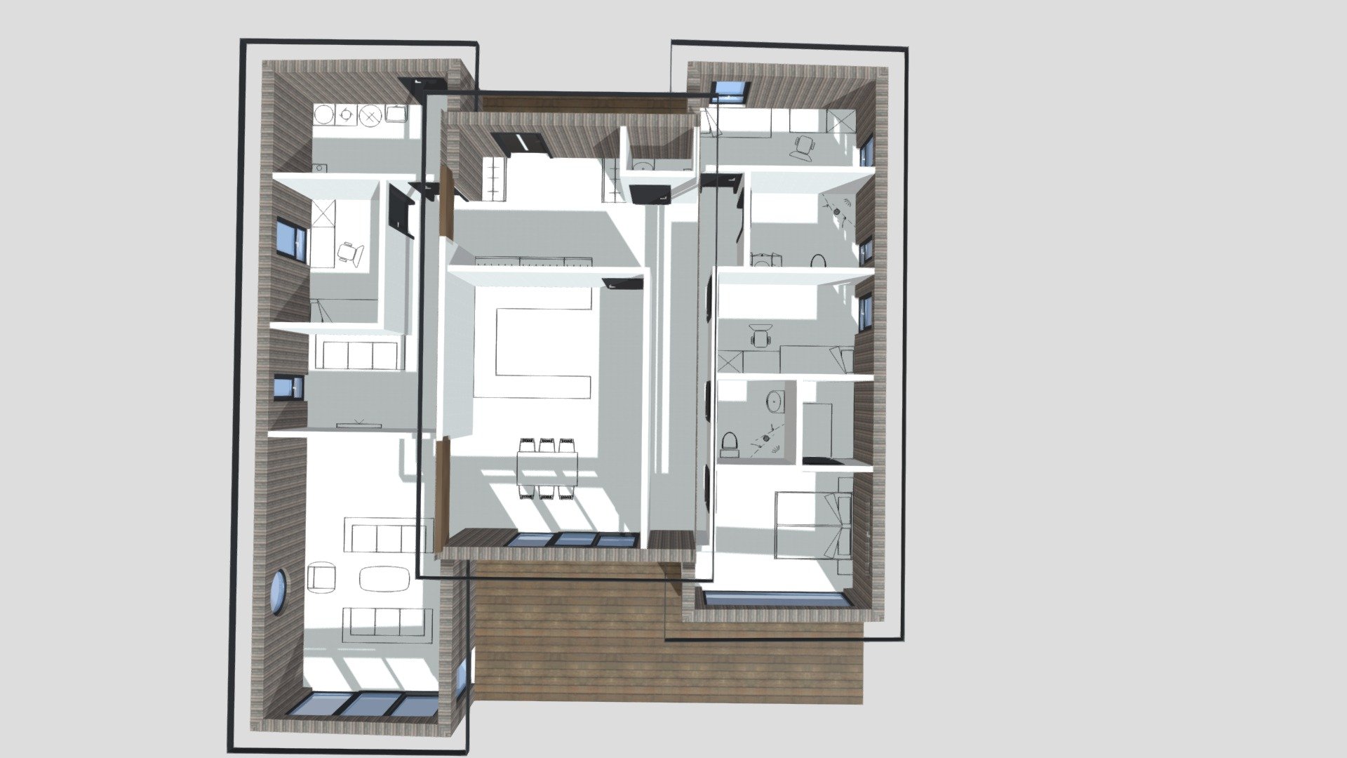 1ET Atriumhus v.6 - Download Free 3D model by MAJO_EIENDOM [757ad3c ...