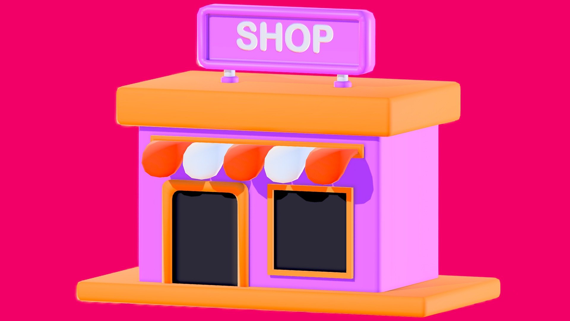 Marketing Icons - Shop Icon - Buy Royalty Free 3D model by Assemblr ...