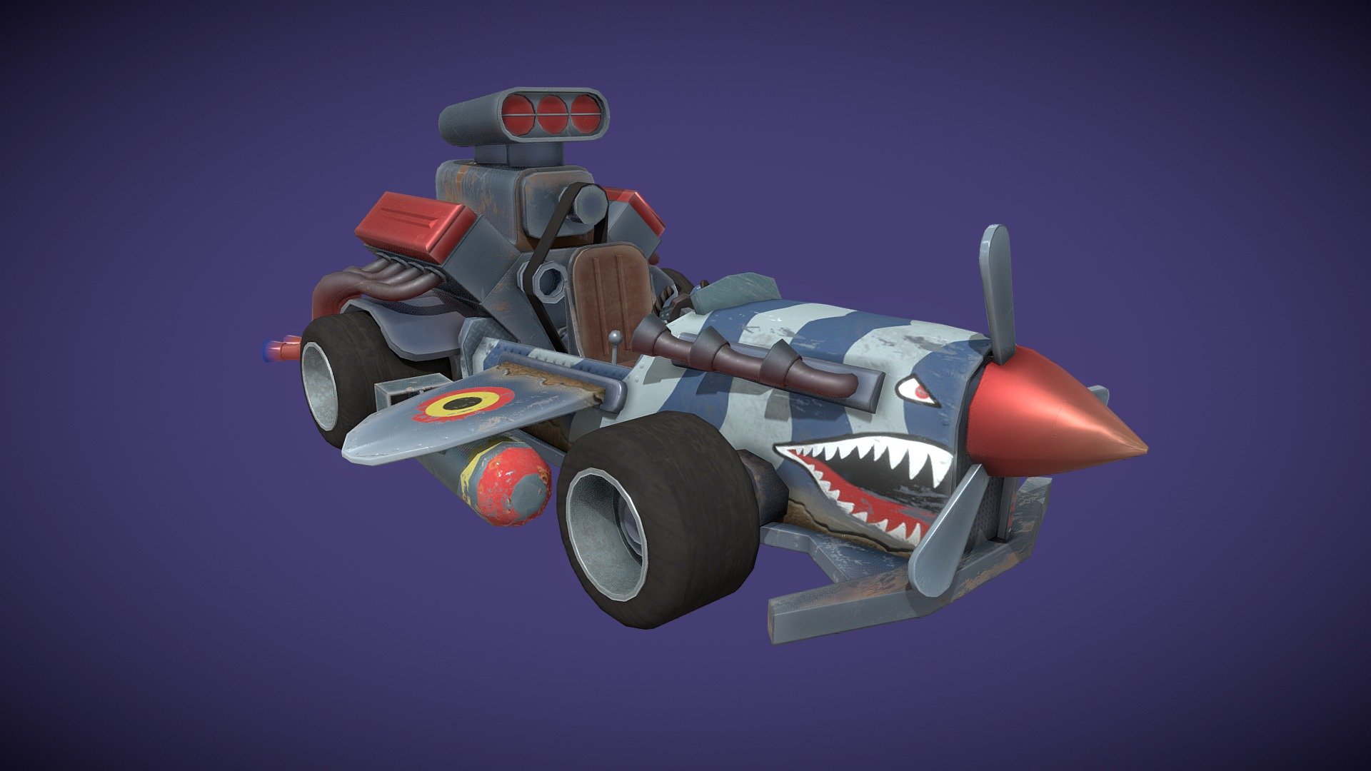 Mako - DAE Stylized Animated GoKart - 3D model by Szilard Ficsor ...