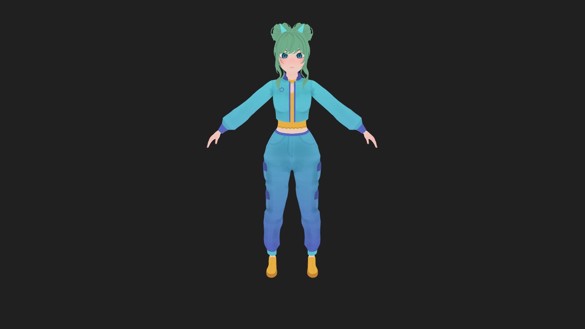 Meyi OC VRChat \ VTuber 3D Model - Buy Royalty Free 3D model by ...