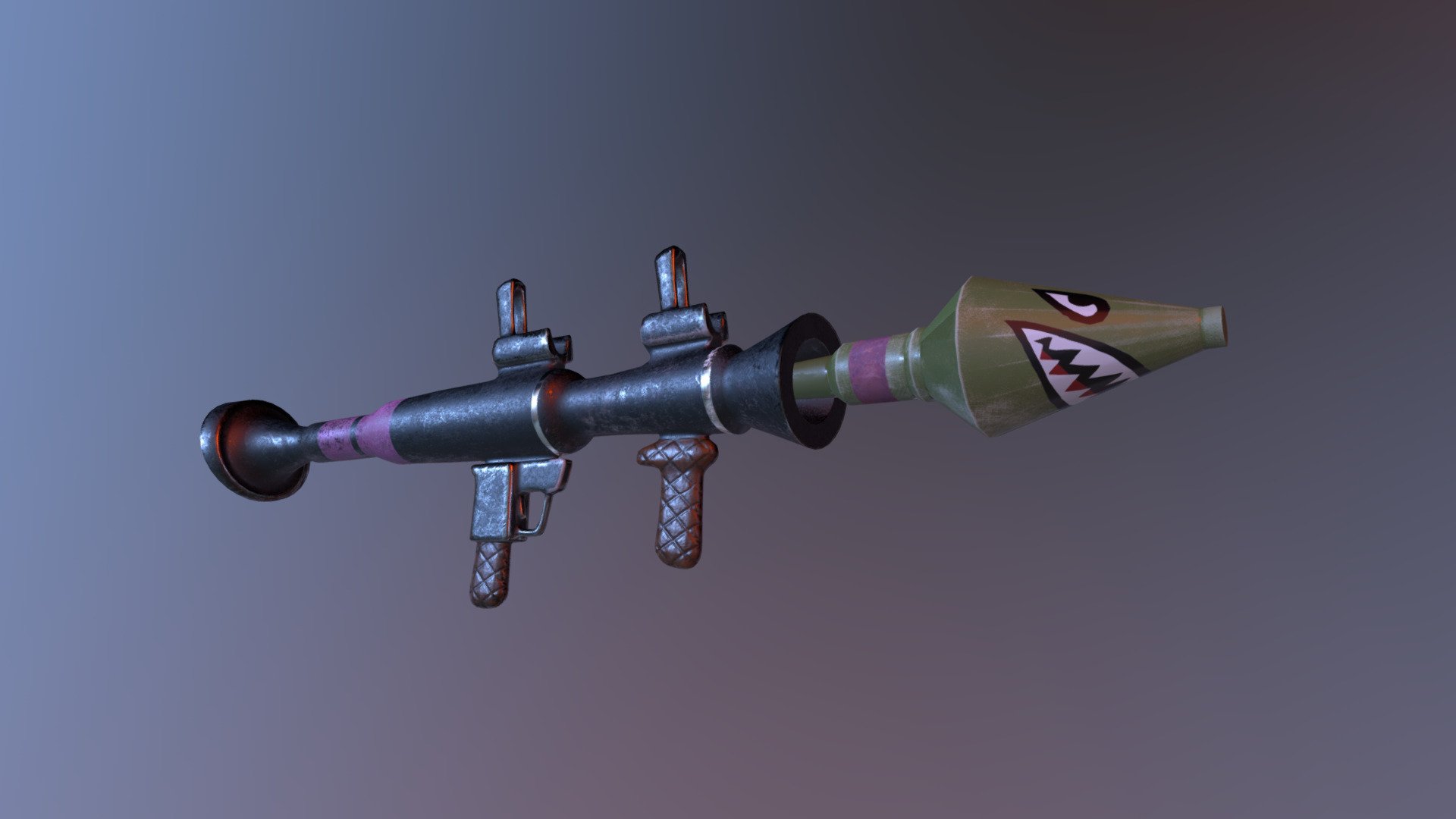 Bazooka - Buy Royalty Free 3D model by auriix3d [757fc8c] - Sketchfab Store