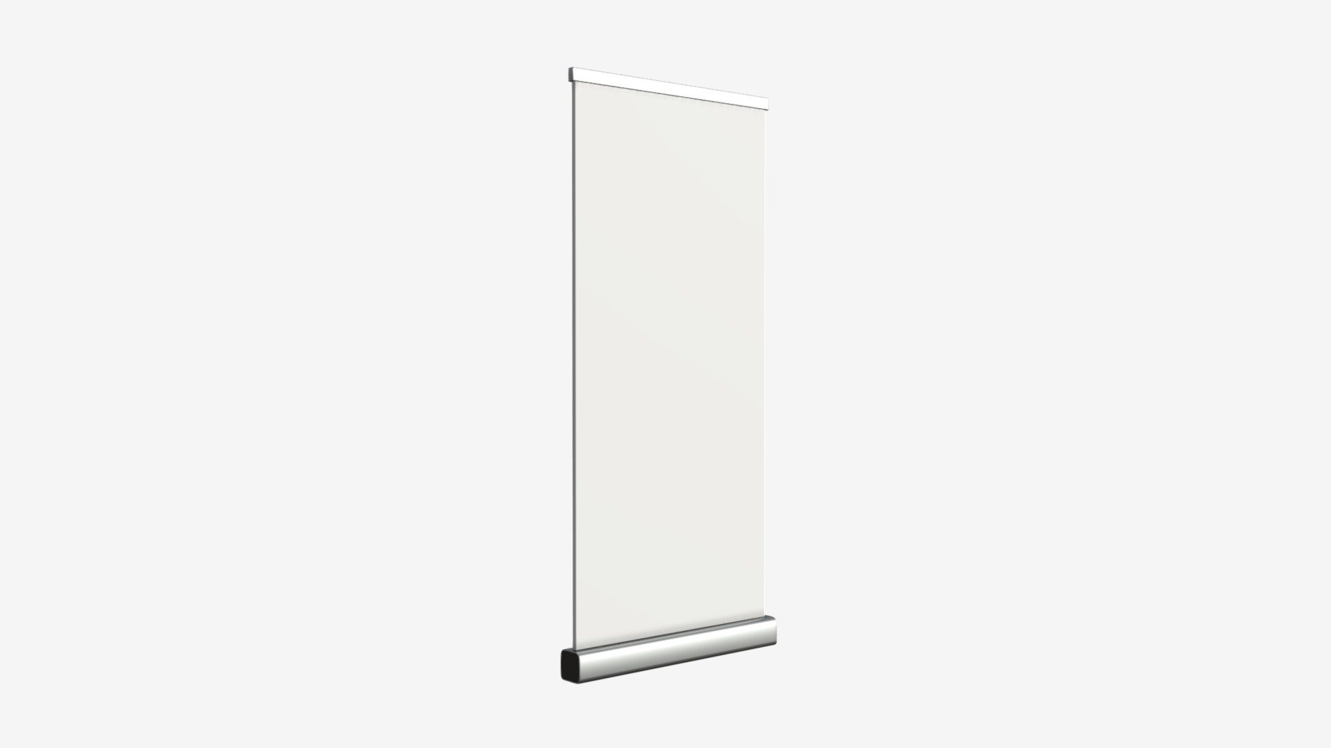 Advertising Roll-Up Banner Narrow - Buy Royalty Free 3D model by ...
