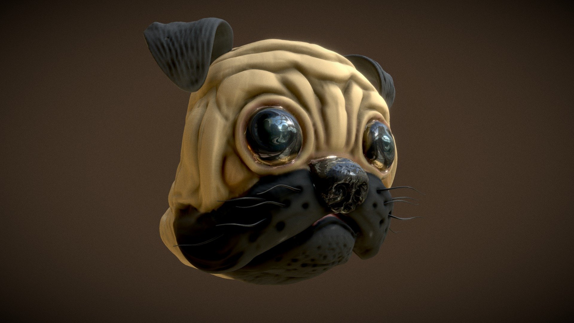 Pug - Download Free 3D model by Sebastian Zayas (@sebaszayas) [75837c4 ...