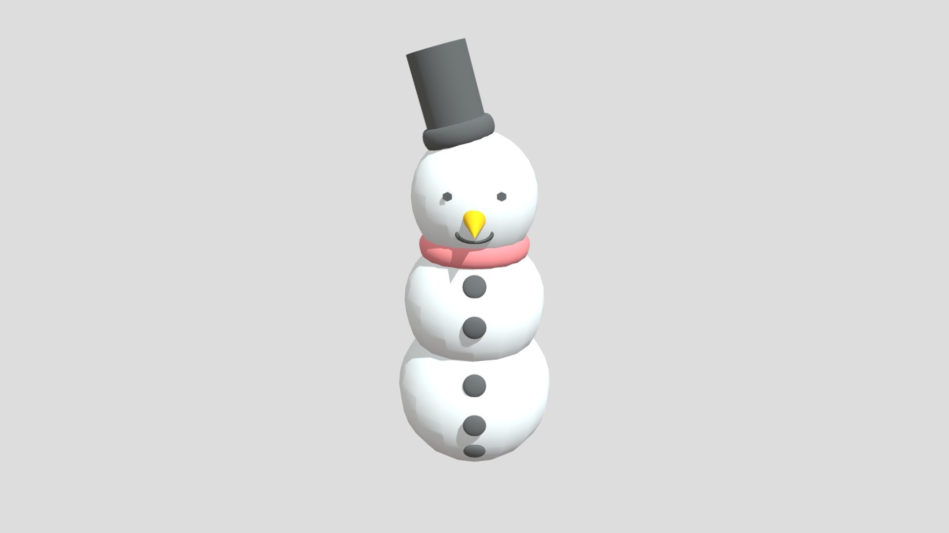 Snowman - no bones (DAE) - 3D model by ThatGuyJimmy [75838a3] - Sketchfab