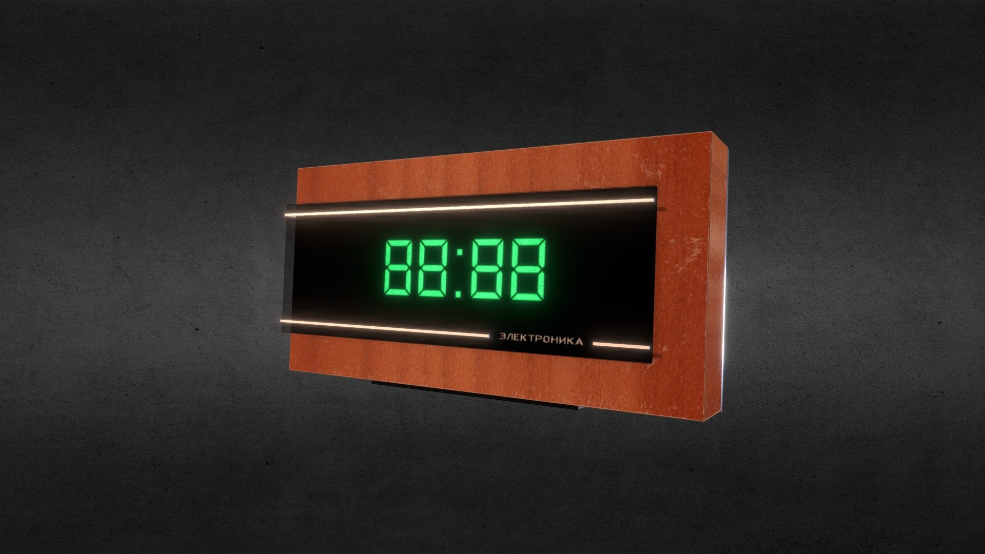 LED Elektronika clock - 3D model by Tern_art [7586279] - Sketchfab