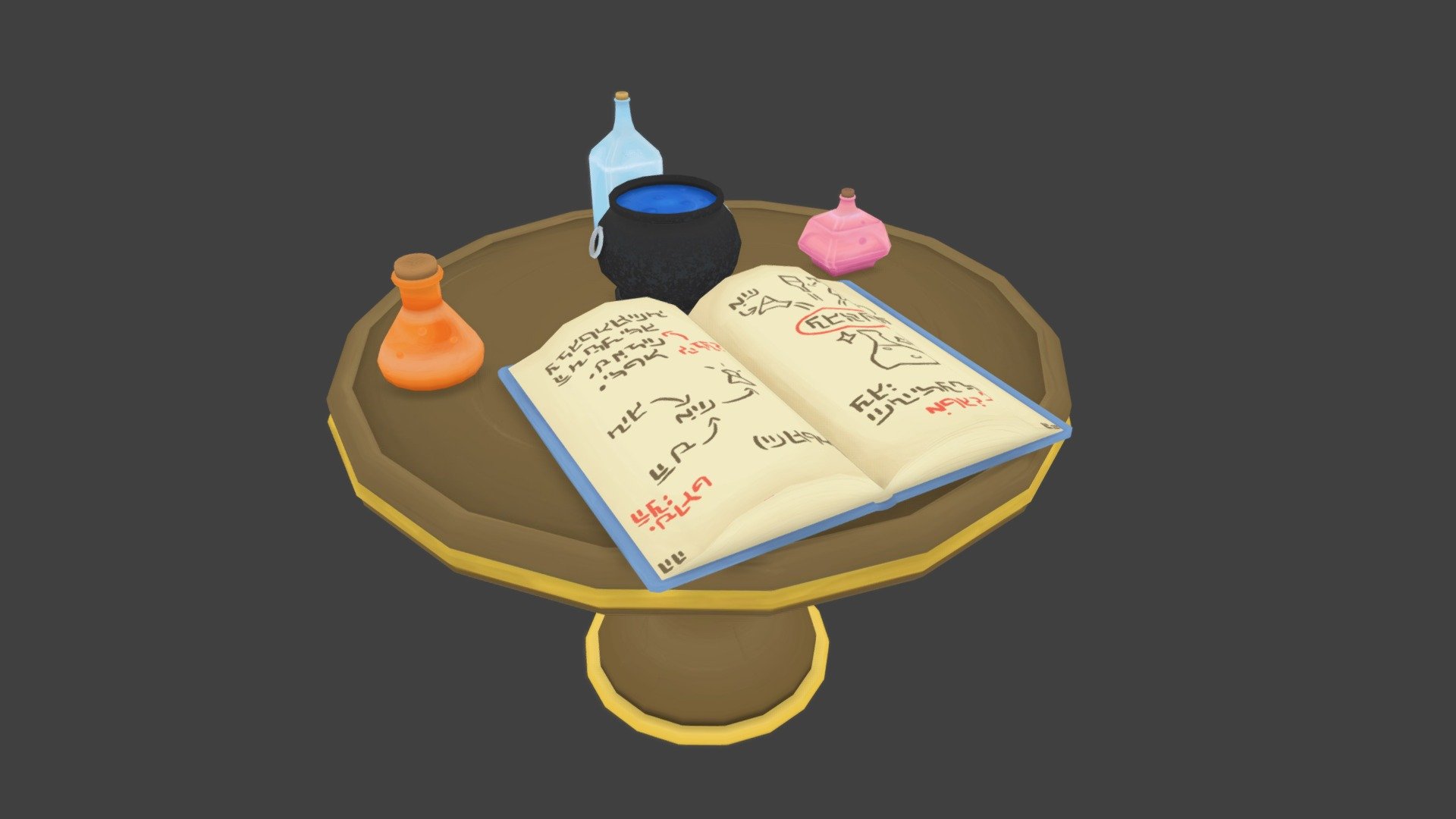 Alchemy Table - 3D model by Max (@maxwellnichols) [7586529] - Sketchfab