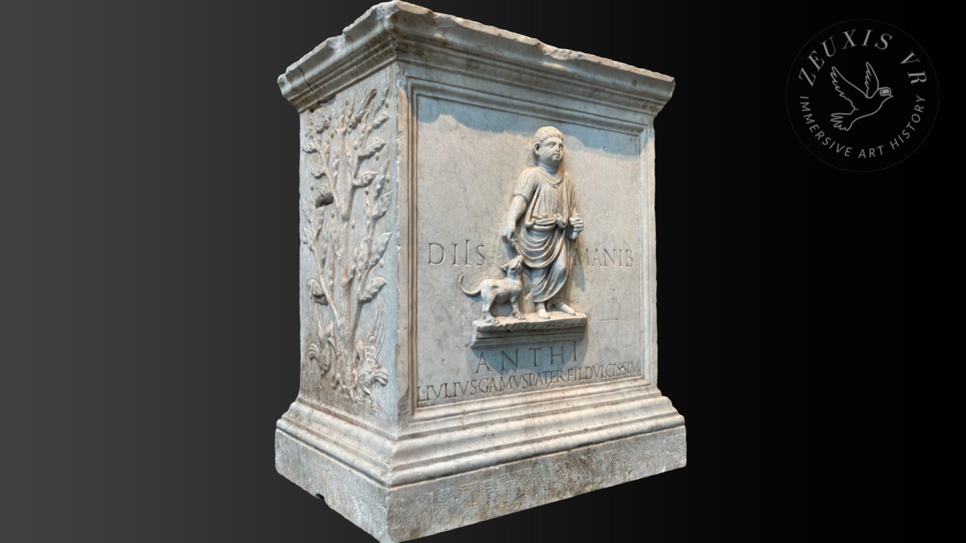 Marble funerary altar for Anthus - Download Free 3D model by ZeuxisVR ...