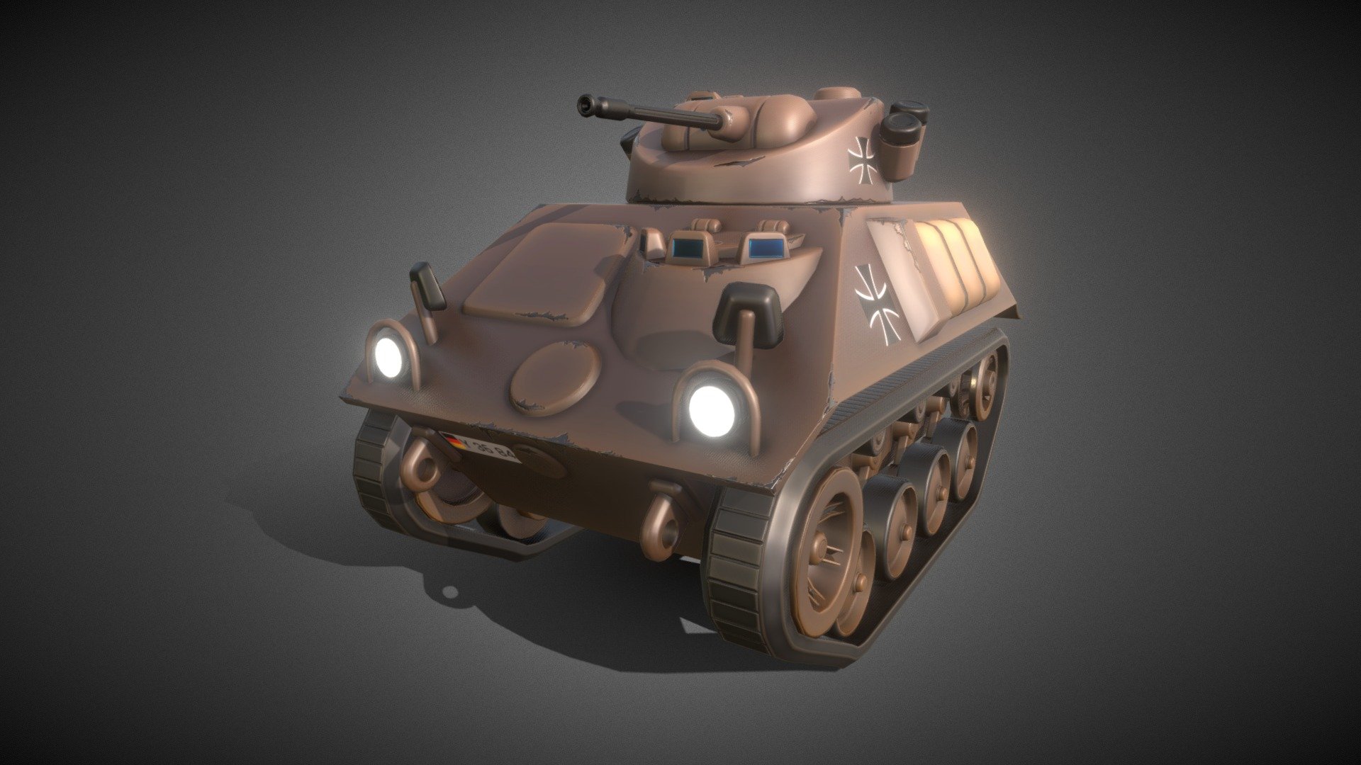 Stylized Schutzenpanzer Kurz - Buy Royalty Free 3D model by ...