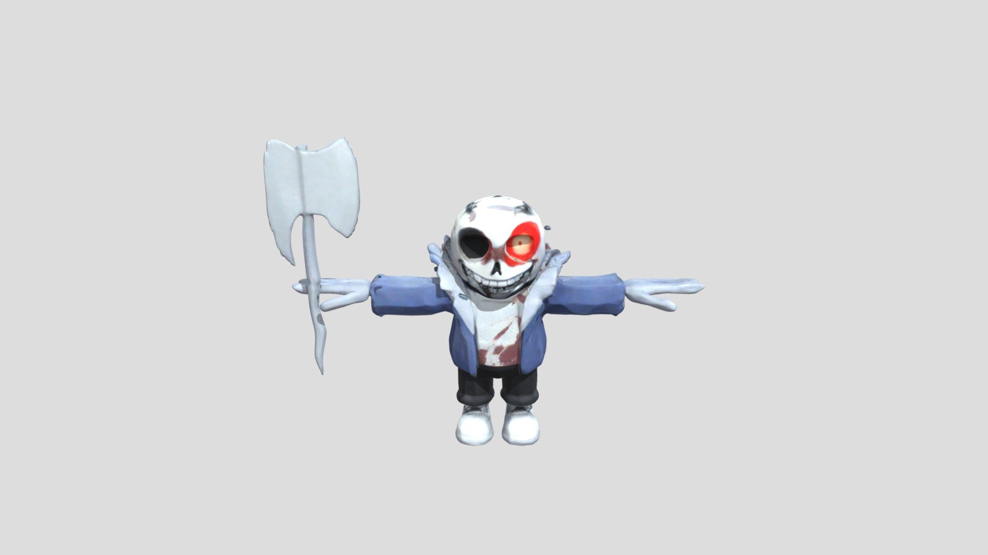 Horrortale Sans - Download Free 3D model by Sans (@kosyntsevmamik ...